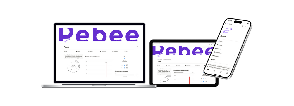 Espace de travail Notion – Gestion complète (freelances, start-ups, PME