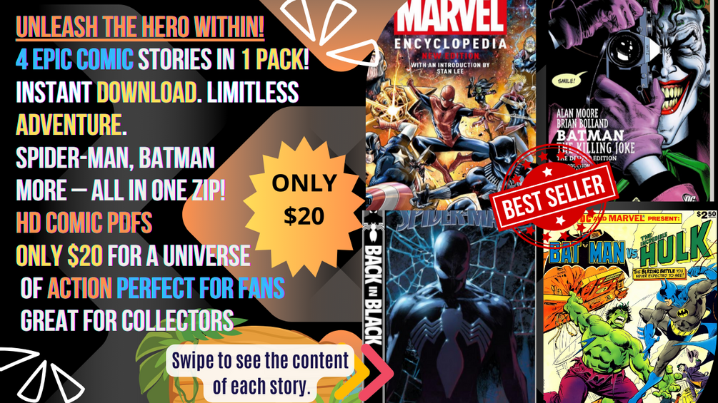 Superhero Legends: Premium Comic Book Bundle (4-in-1)