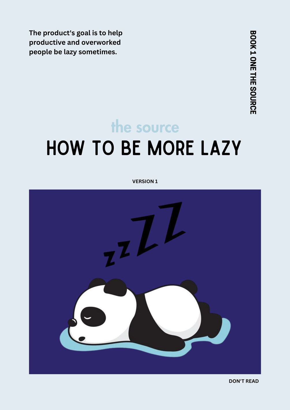 The ""How To Be More Lazy" book