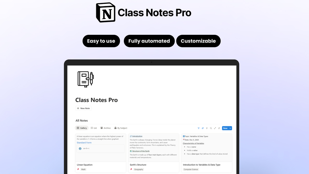 Class Notes Pro