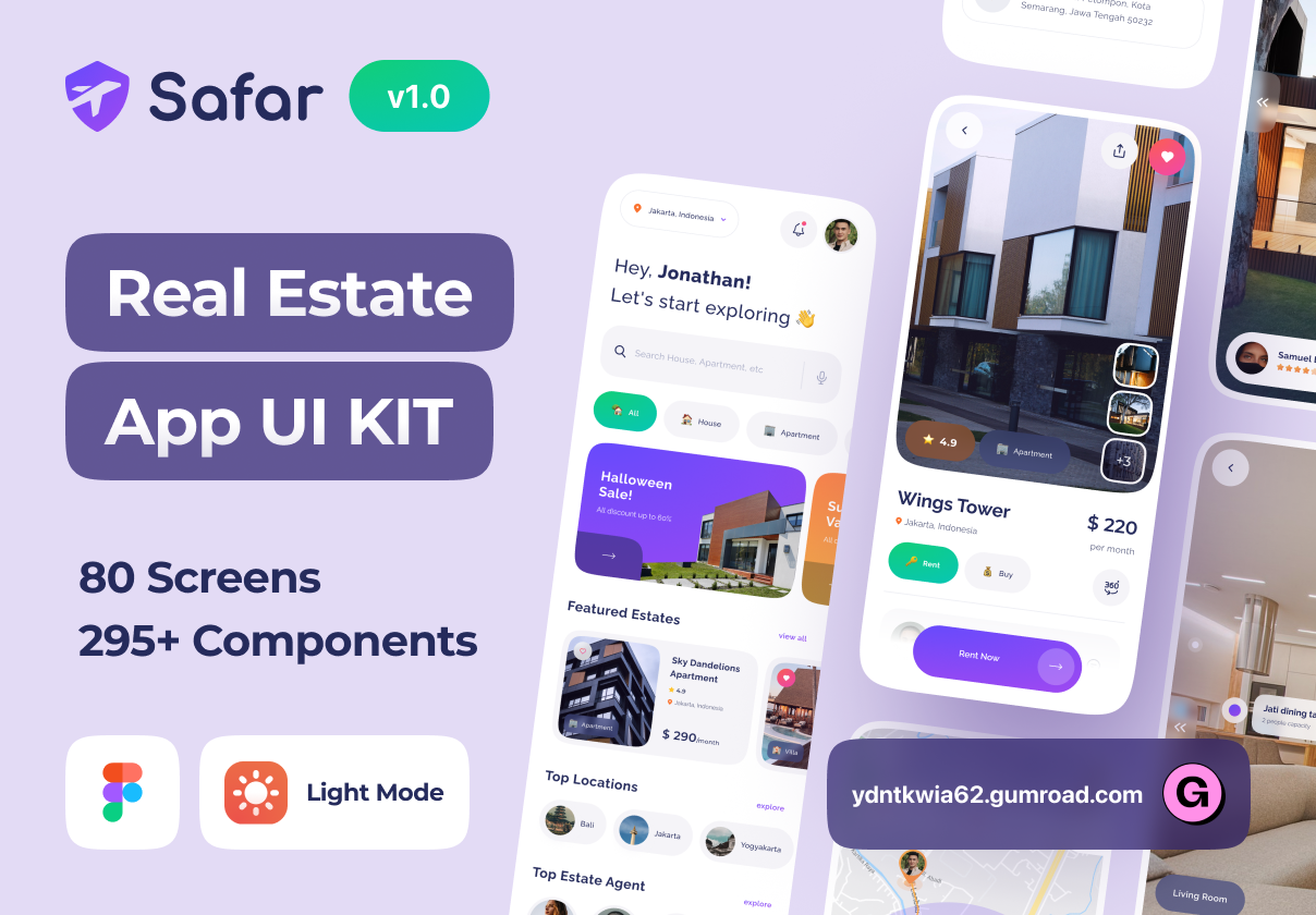 🎉New Product! — Real Estate App UI Kit 🏡 - Rafiq | YDNTKWIA