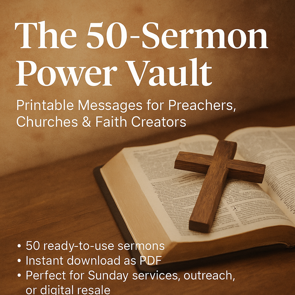 “The 50-Sermon Power Vault: Printable Messages for Preachers, Churches ...