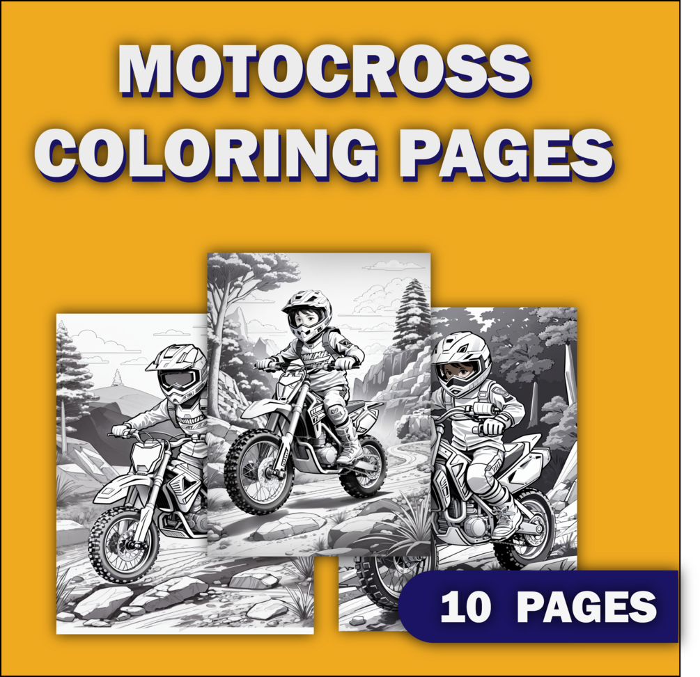Motocross Coloring Pages