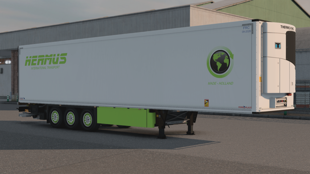 ETS 2 - Hermus transport skin, Schmitz S.KO by JUseeTV & obelihnio