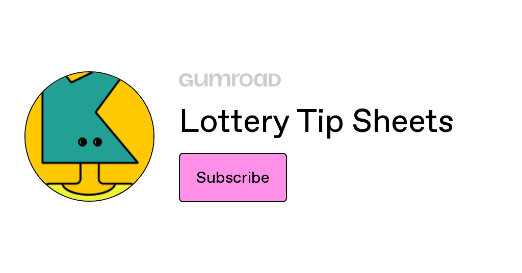 Lottery Tip Sheets
