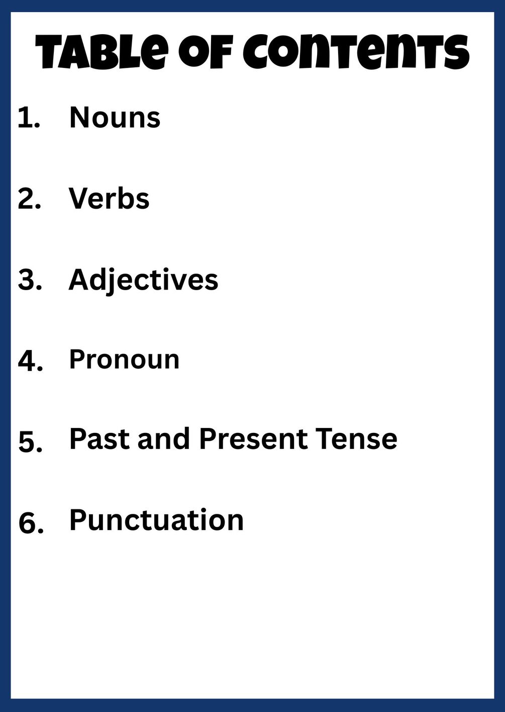 Grammar Booklet for Grades 3 & 4 - Fun, Easy, and Kid-Friendly Grammar ...