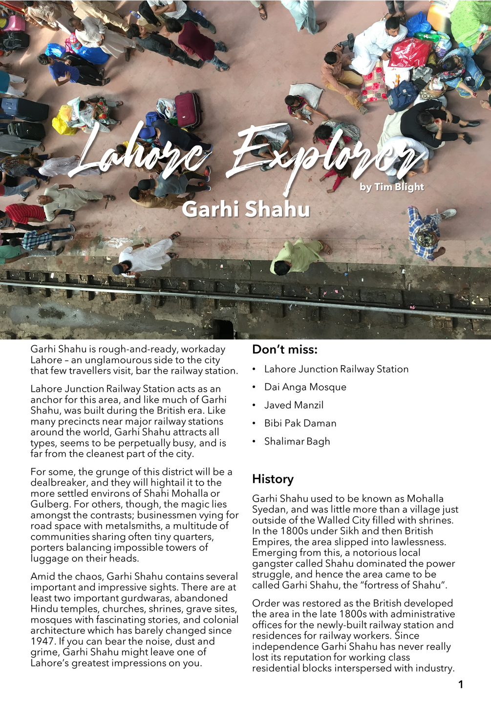 Garhi Shahu chapter - Lahore Explorer