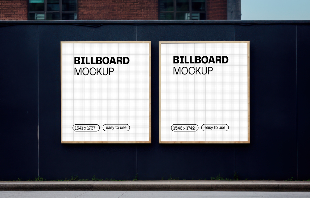 Urban Commercial Billboard Mockup / #828