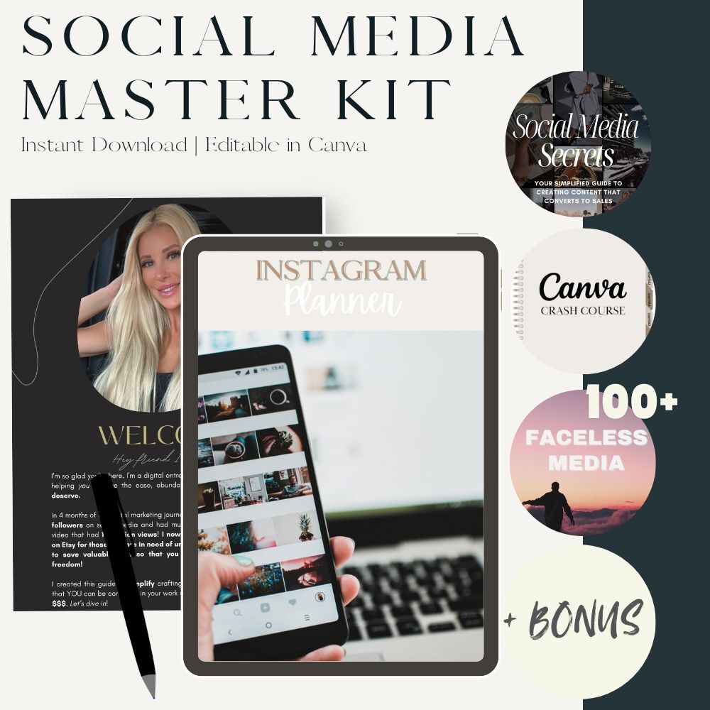 Social Media Master Kit Masterclass Kit + BONUS