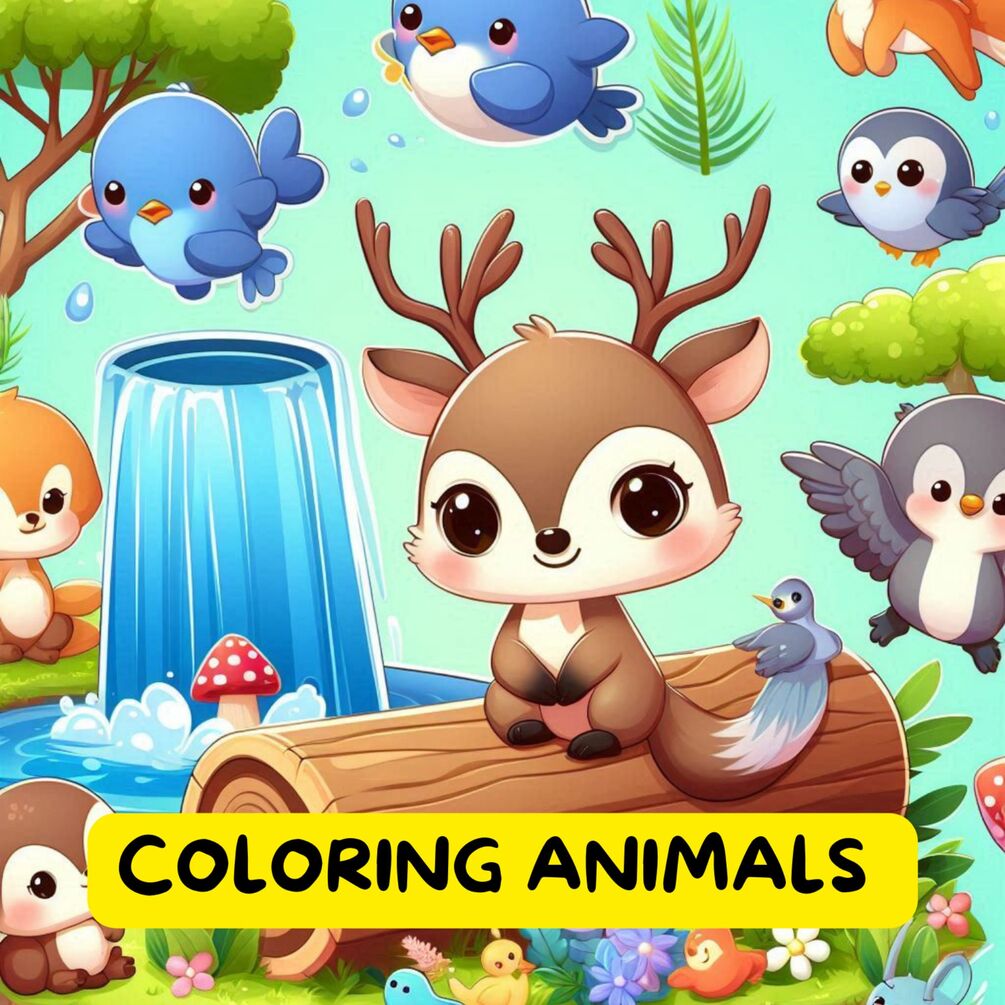 Animals Coloring Book – Fun & Relaxing Activity for All Ages!