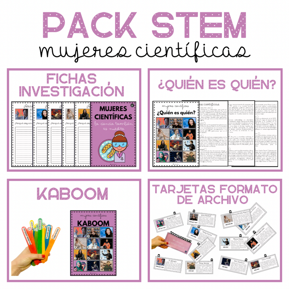 PACK STEM (MUJERES CIENTÍFICAS)