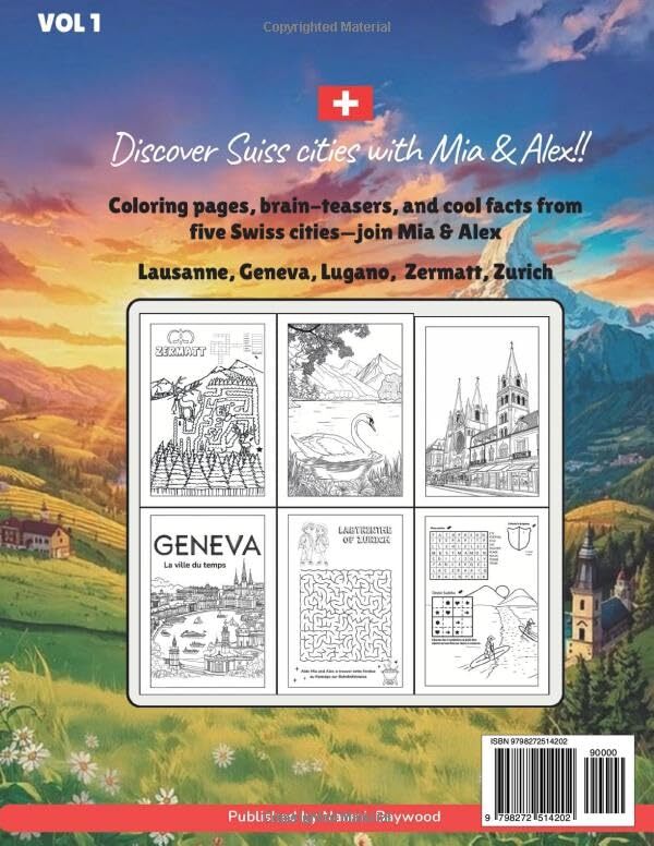 VOL1 :SUISSE L' Aventure Suisse avec Mia & Alex (5 Cities to discover ...