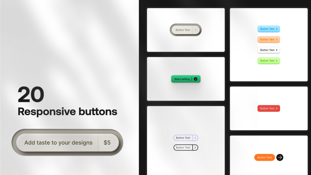 20 Responsive figma buttons