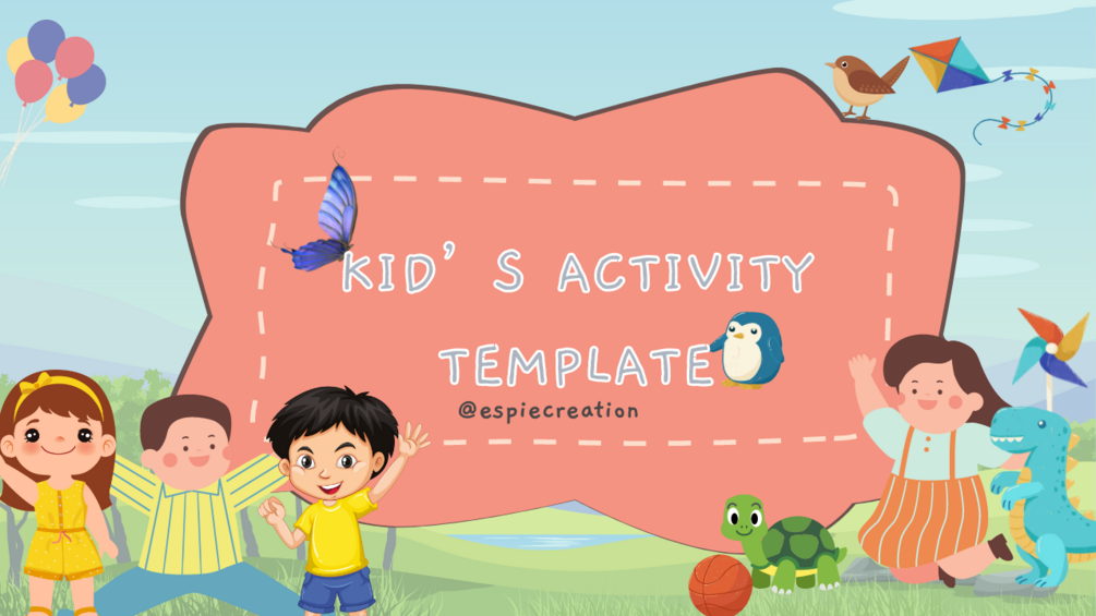 Kid's Activity Template