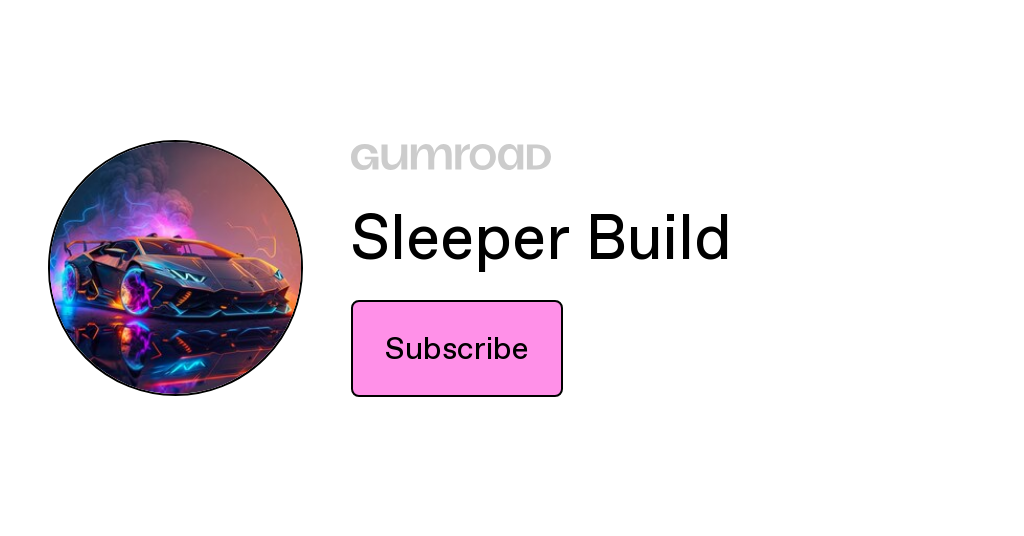 Sleeper Build