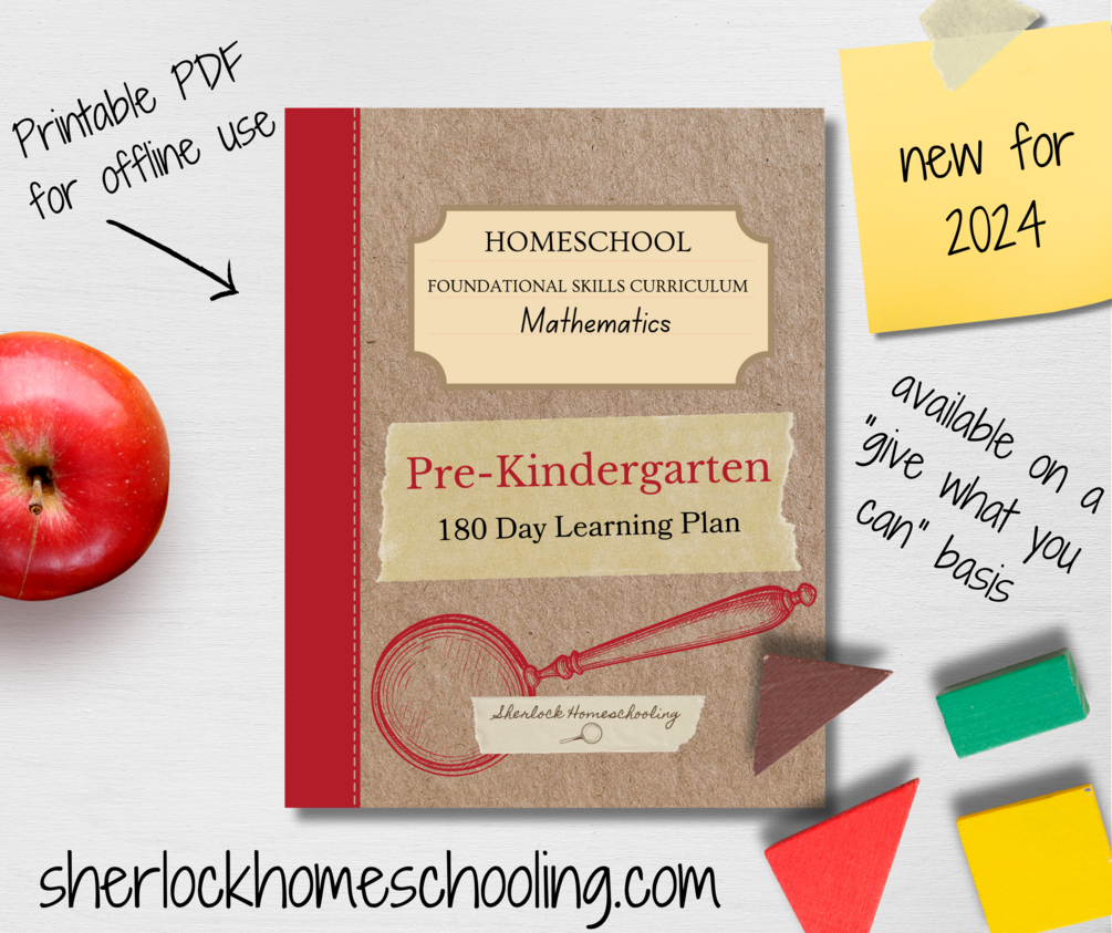 Sherlock Homeschooling | Pre-Kindergarten | Mathematics | Printable PDF