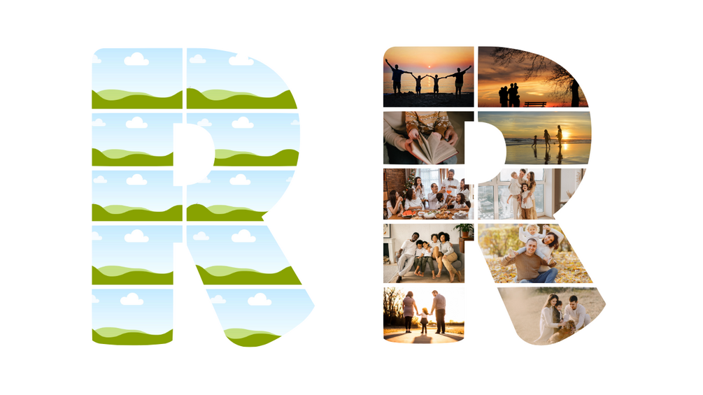 Alphabet R Photo Collage Template Alphabet Card Editable Canva Design ...