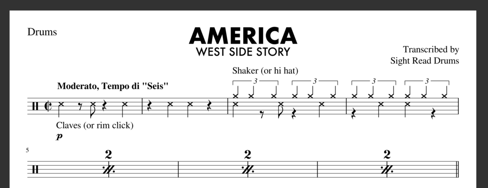 America - from West Side Story