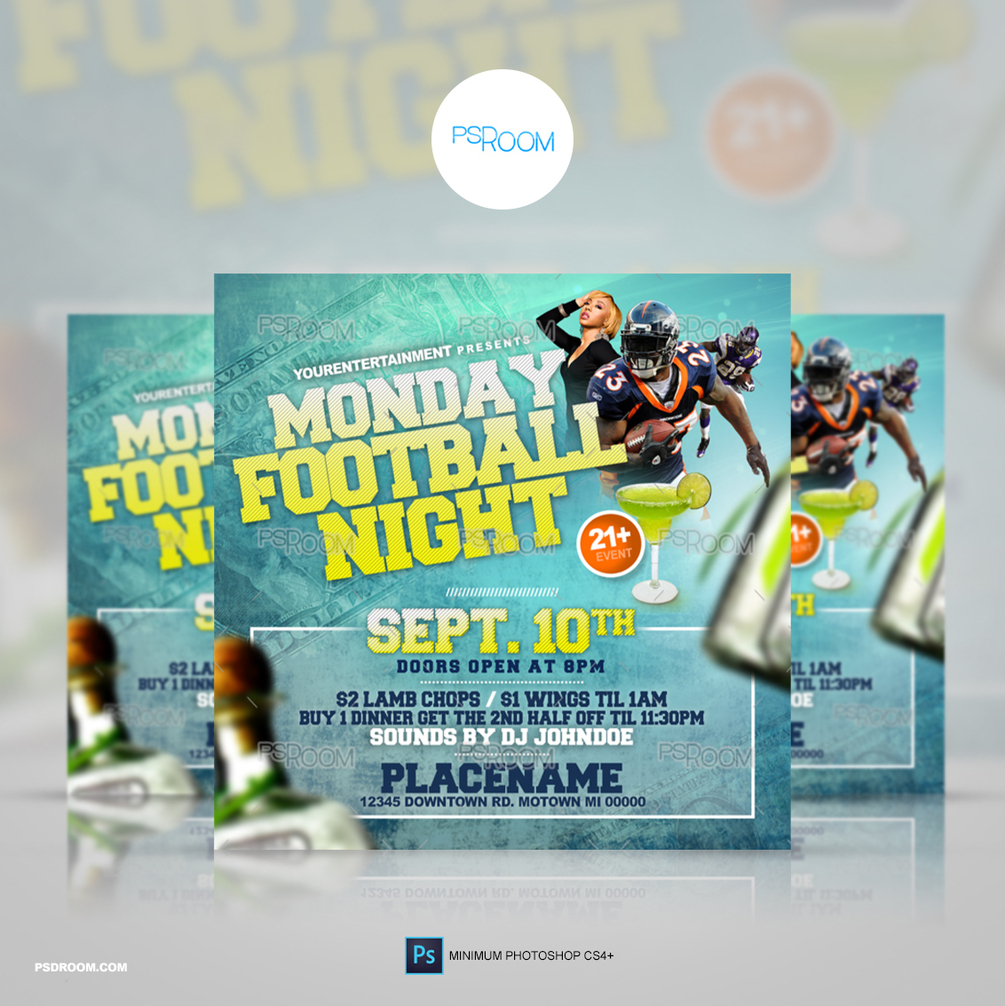 Football Night Flyer Template