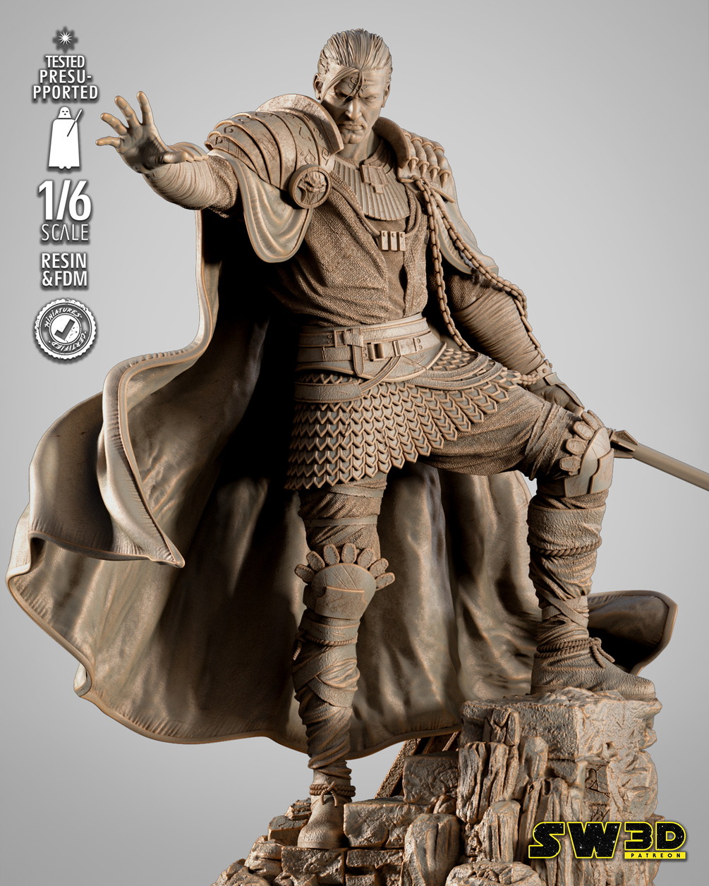 Exar Kun Sculpture - Star Wars 3D Models - Tested and Ready for 3D printing