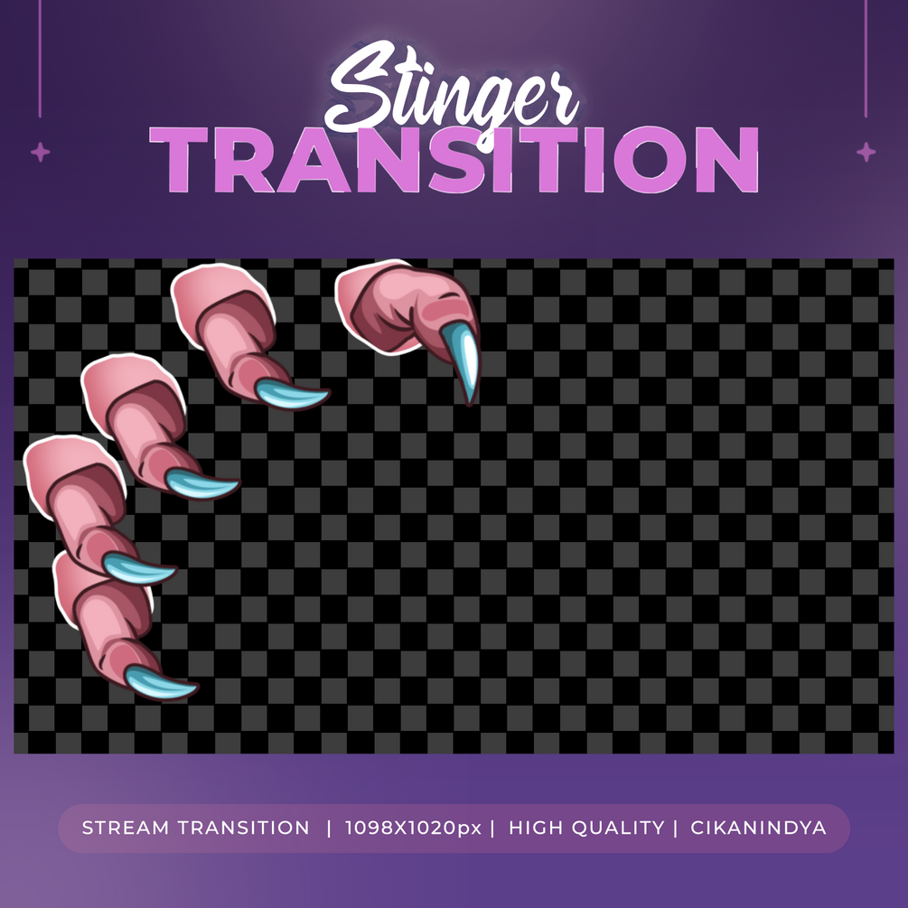 Animated Stinger Transition Beastly Talon | Sharp & Menacing Overlay ...