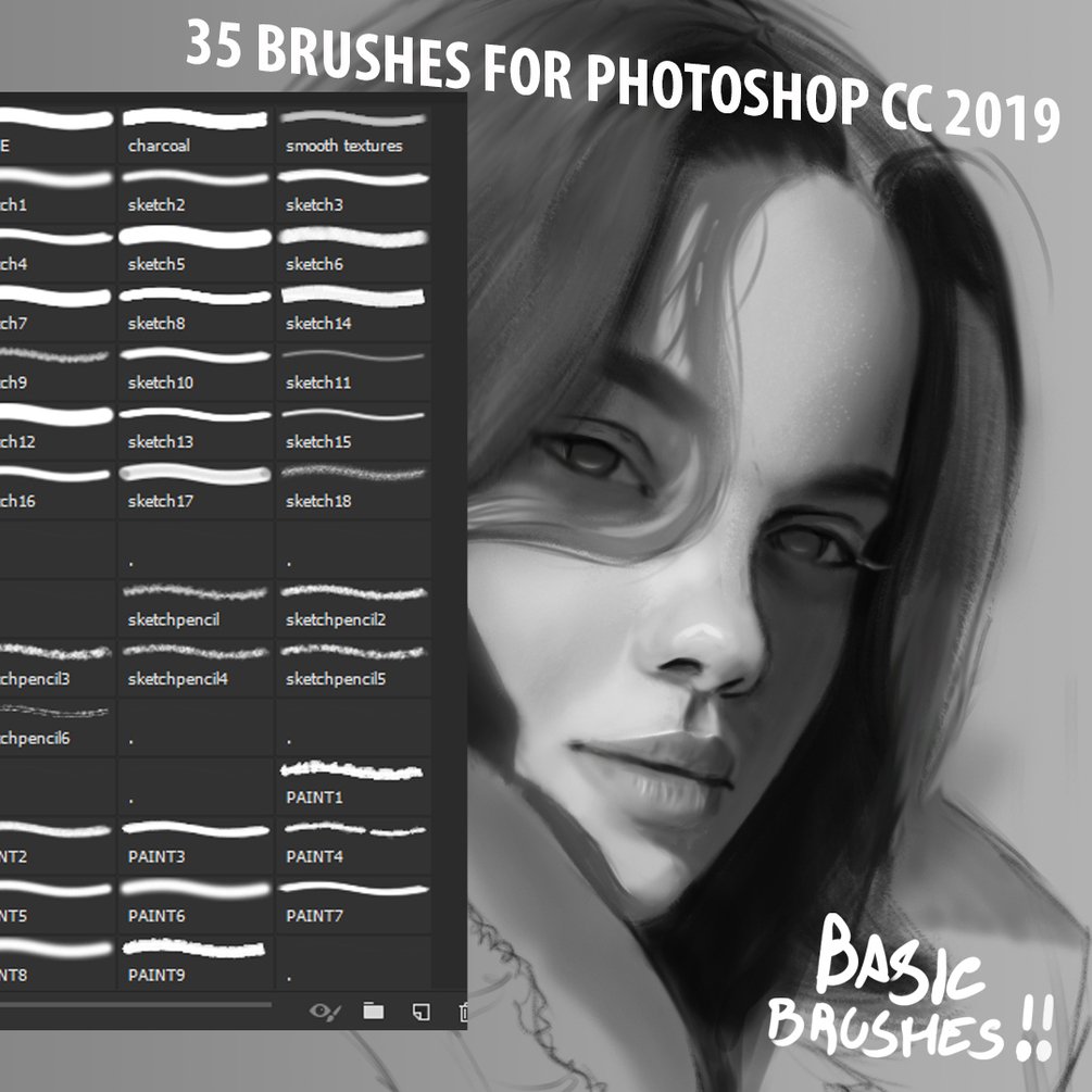 Basic Brushes for Photoshop by CGS Drawing