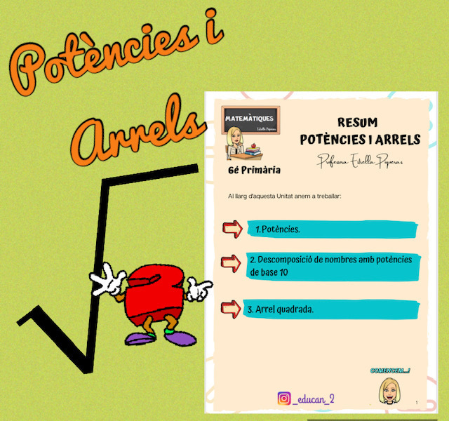 TEMA "POTÈNCIES I ARRELS"