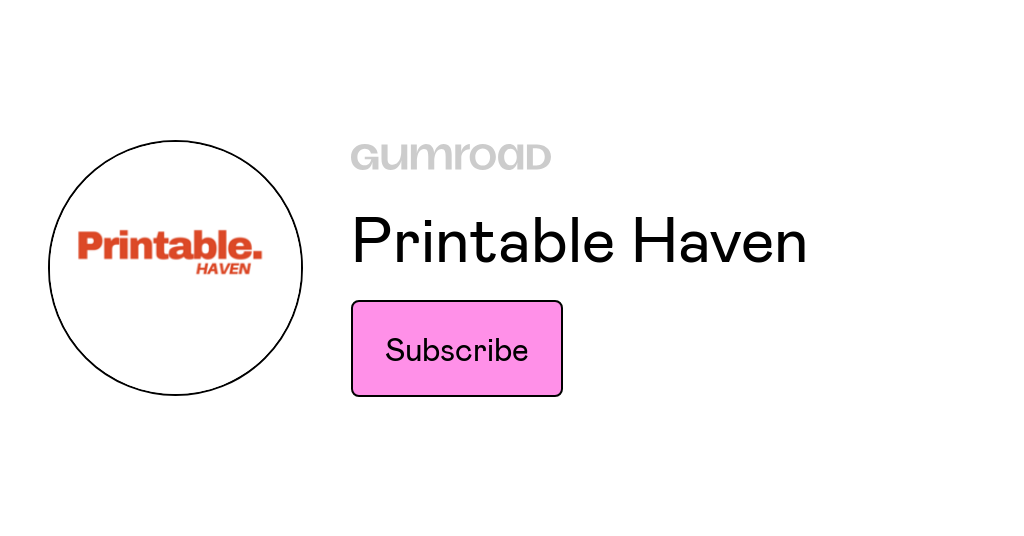 Printable Haven