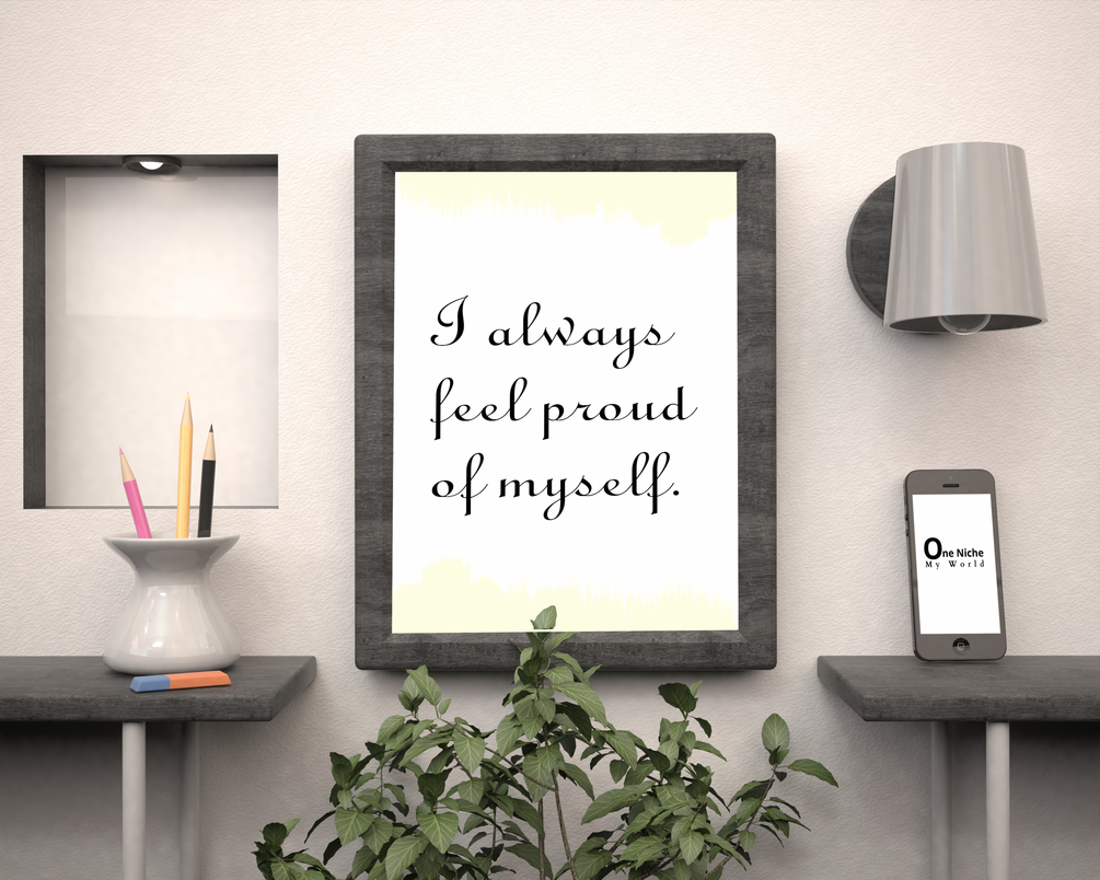 25 Printable Self Affirmation Quotes For Wall Art, Instant Download