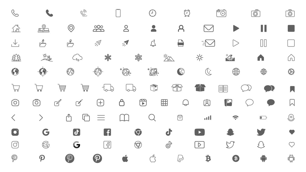 100+ Minimal Icon Pack
