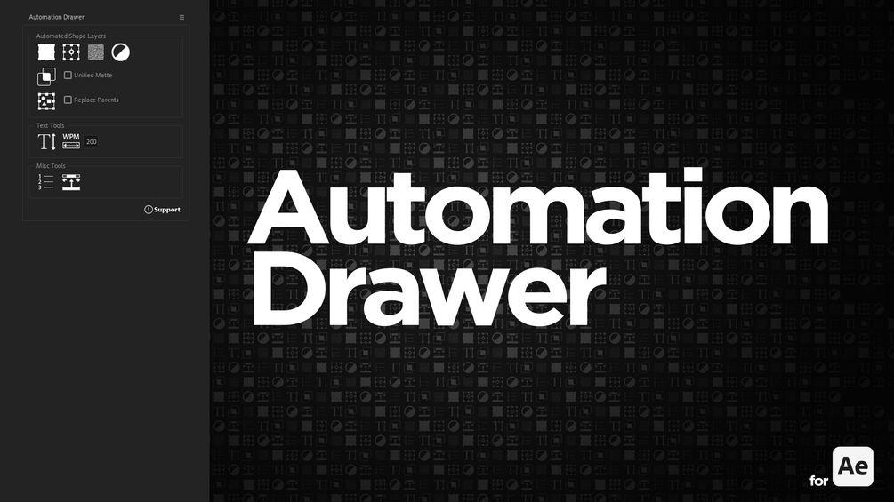 Automation Drawer for After Effects