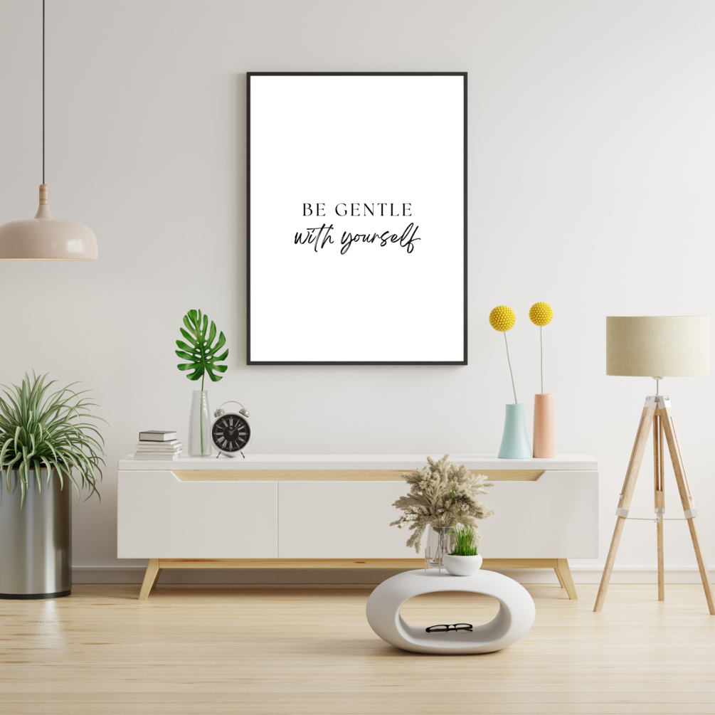 Be gentle with yourself Wall Art, Digital Art Print, Wall decor, home ...