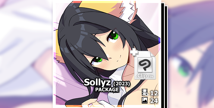 Sollyz 2023 (Original Character) + Clip/PSD Package