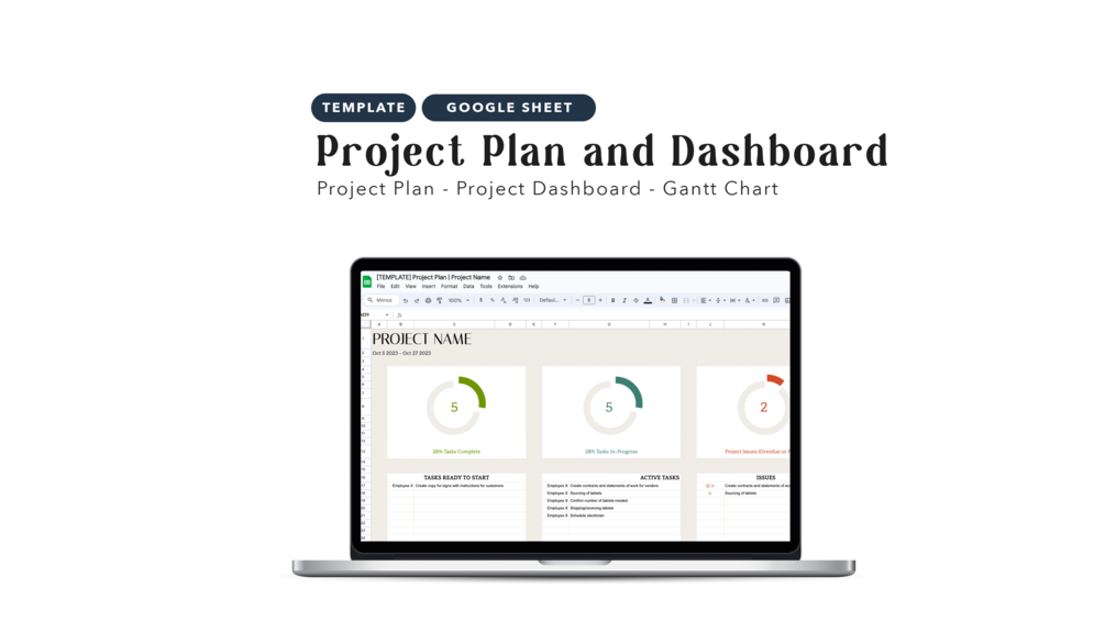 Project Management Google Sheet Template