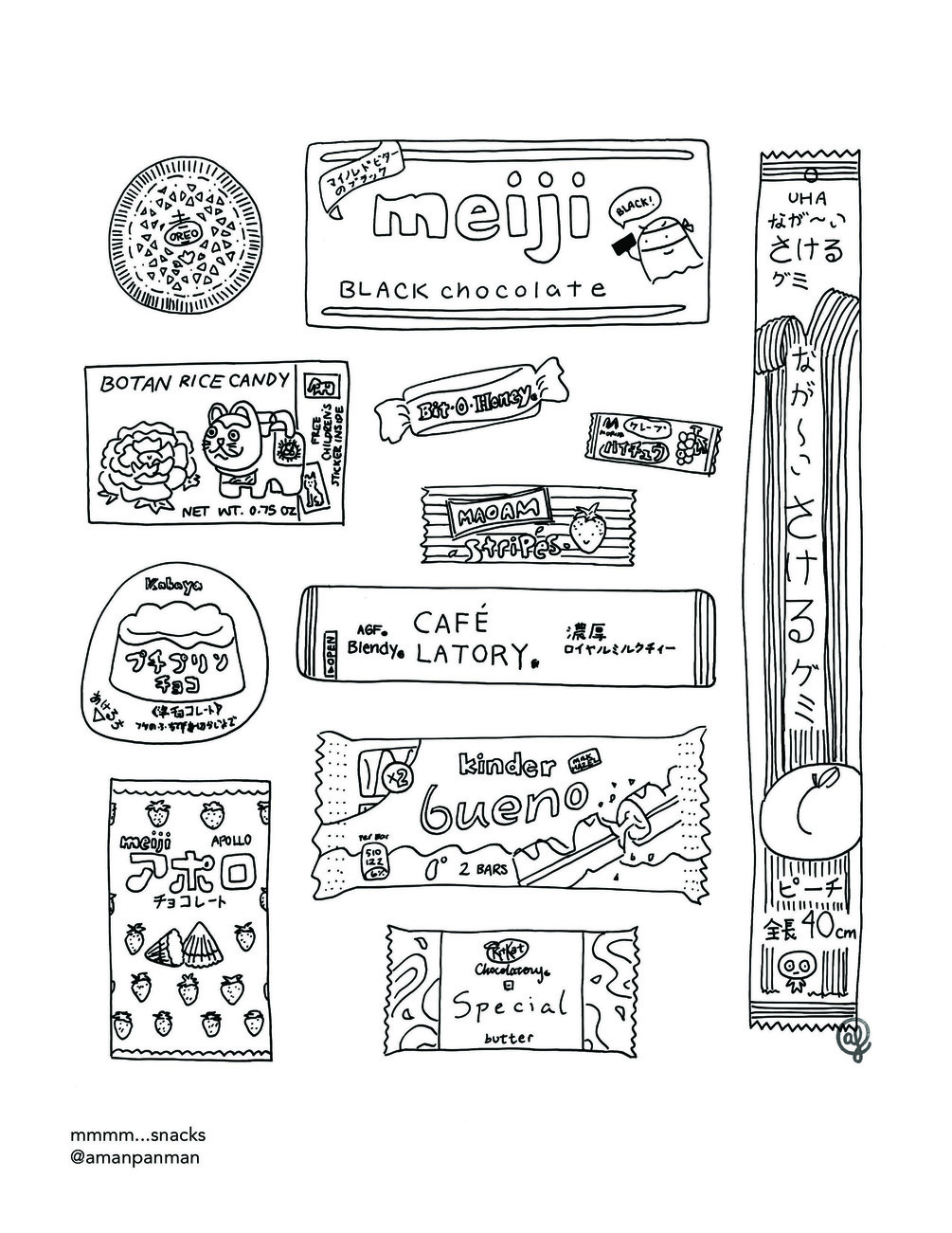 collection a la contour (now as free coloring pages!)