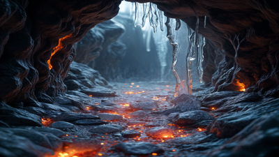 Fire & Ice Fantasy Wallpaper Pack (5 × 8K HD Images + 2 × 960p MP4 Loops)