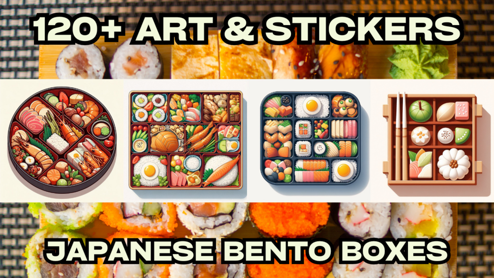 120+ Japanese Bento Boxes Stickers