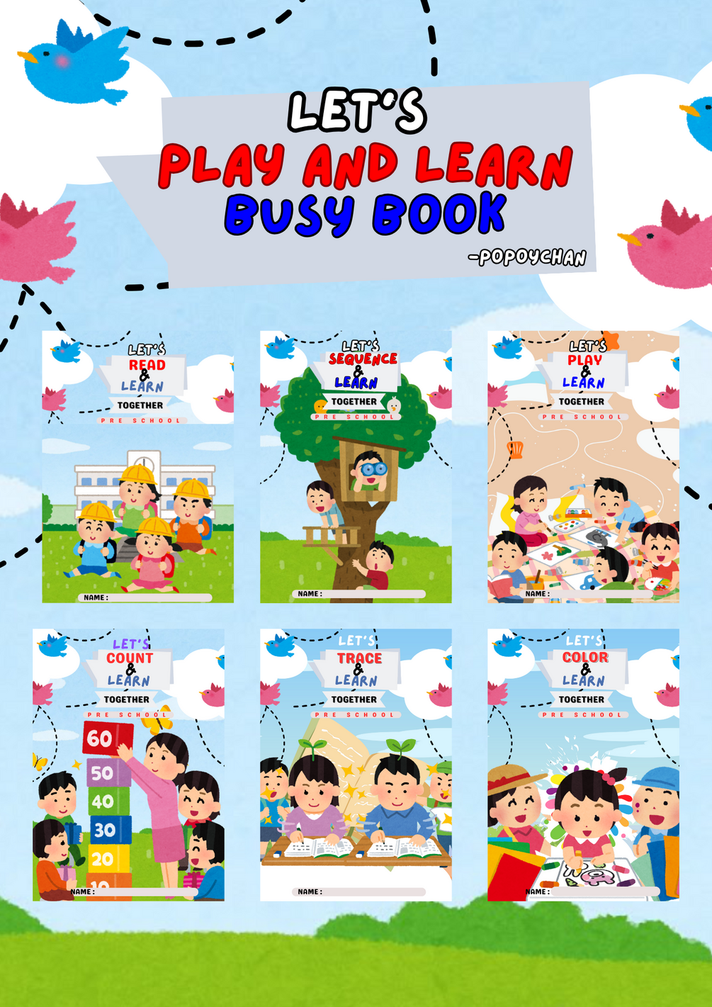 LET'S PLAY TOGETHER - A CHILDREN BUSY BOOK