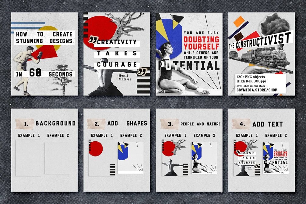 The Constructivist 1100+ PNG Collage Creator