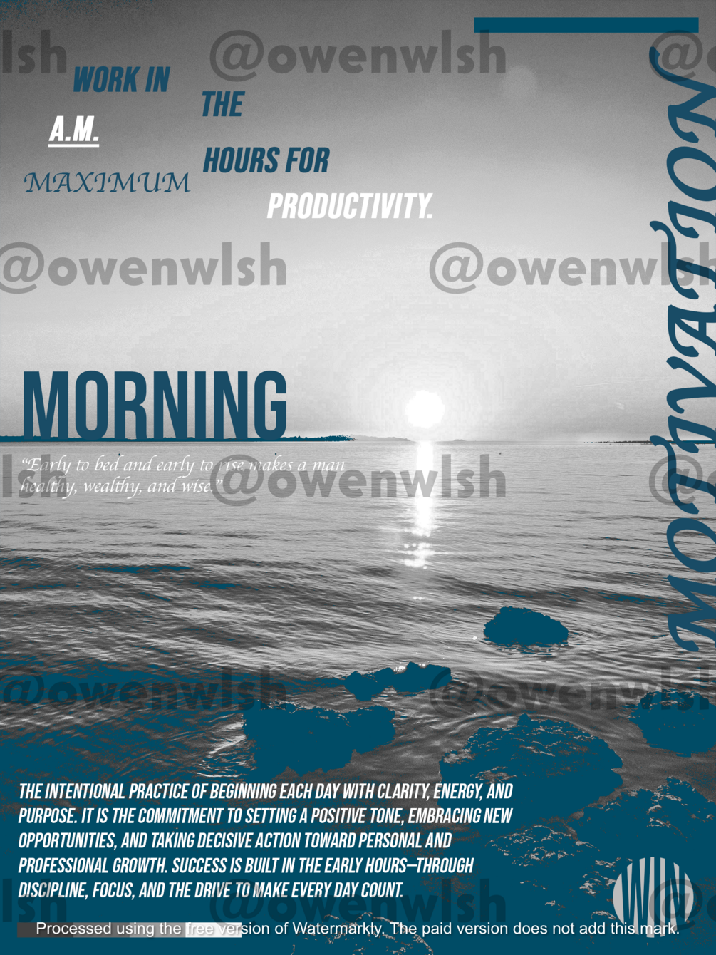 Day 5 Poster - Morning Motivation