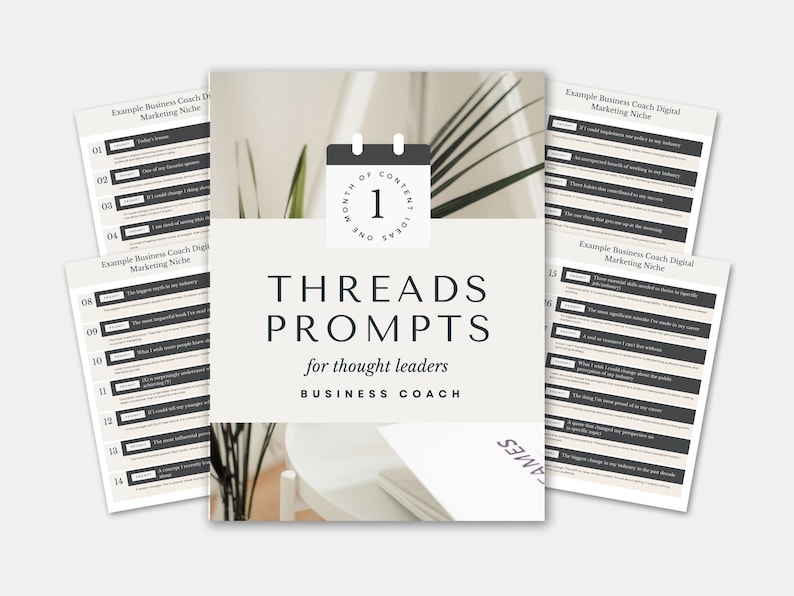 Thread Prompts, Threads Ideas for Business, Social Media Content Ideas ...