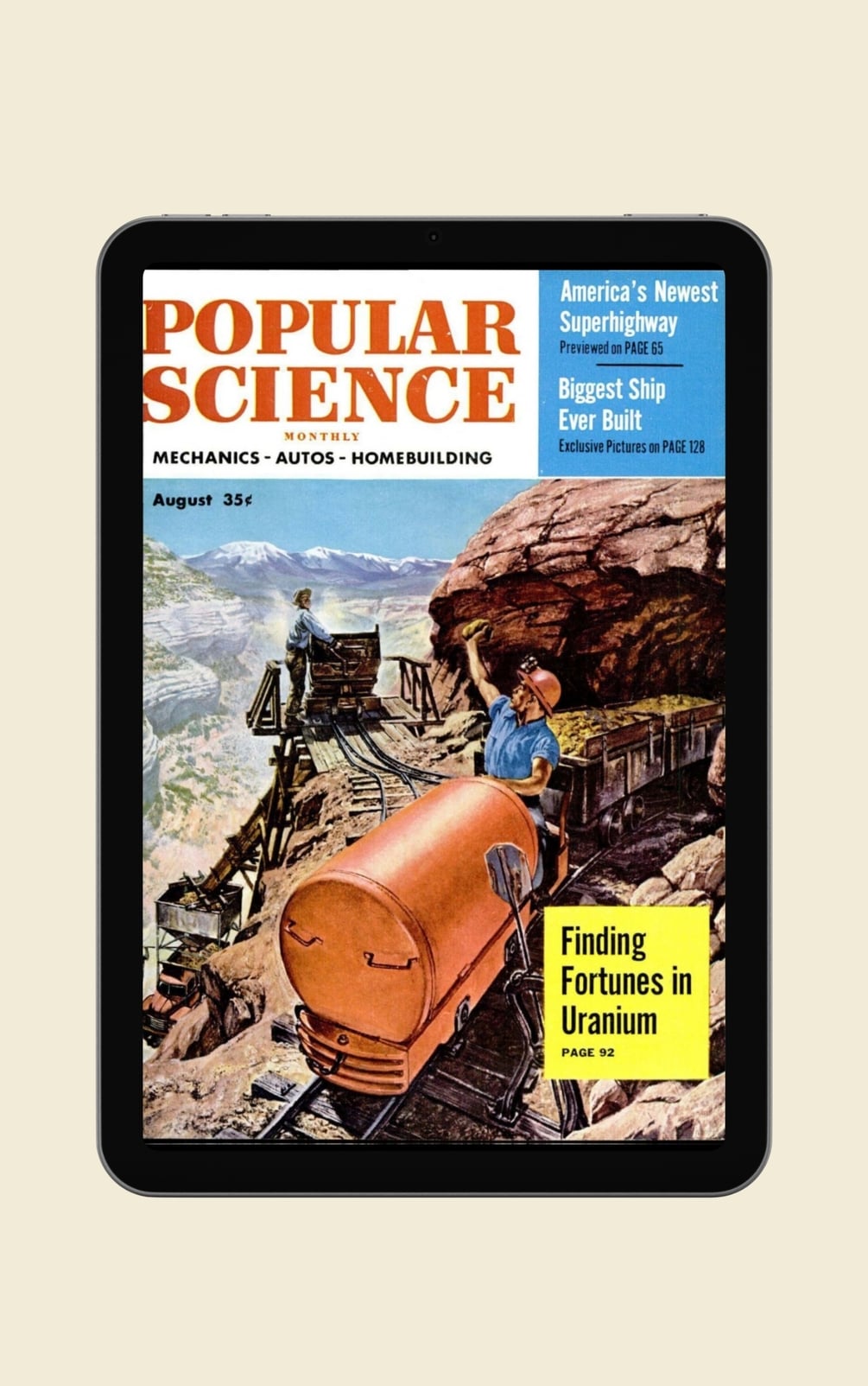 Vintage Magazines Popular Science August 1954