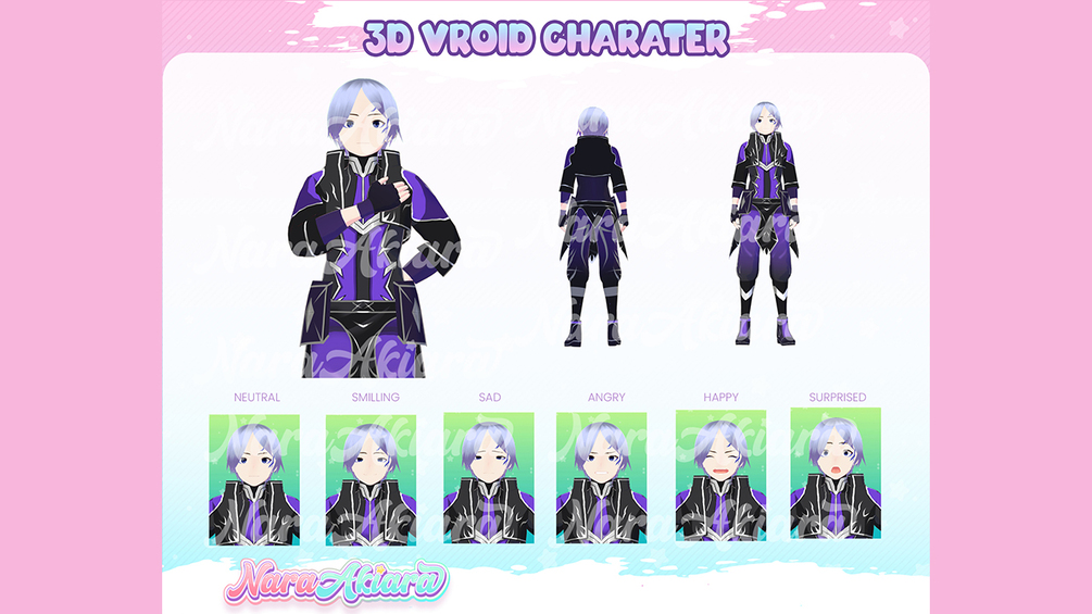 Asahi Anime Male Ready 3D Vroid for Streamer