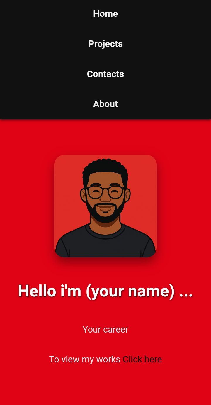 Html css JavaScript portfolio template website