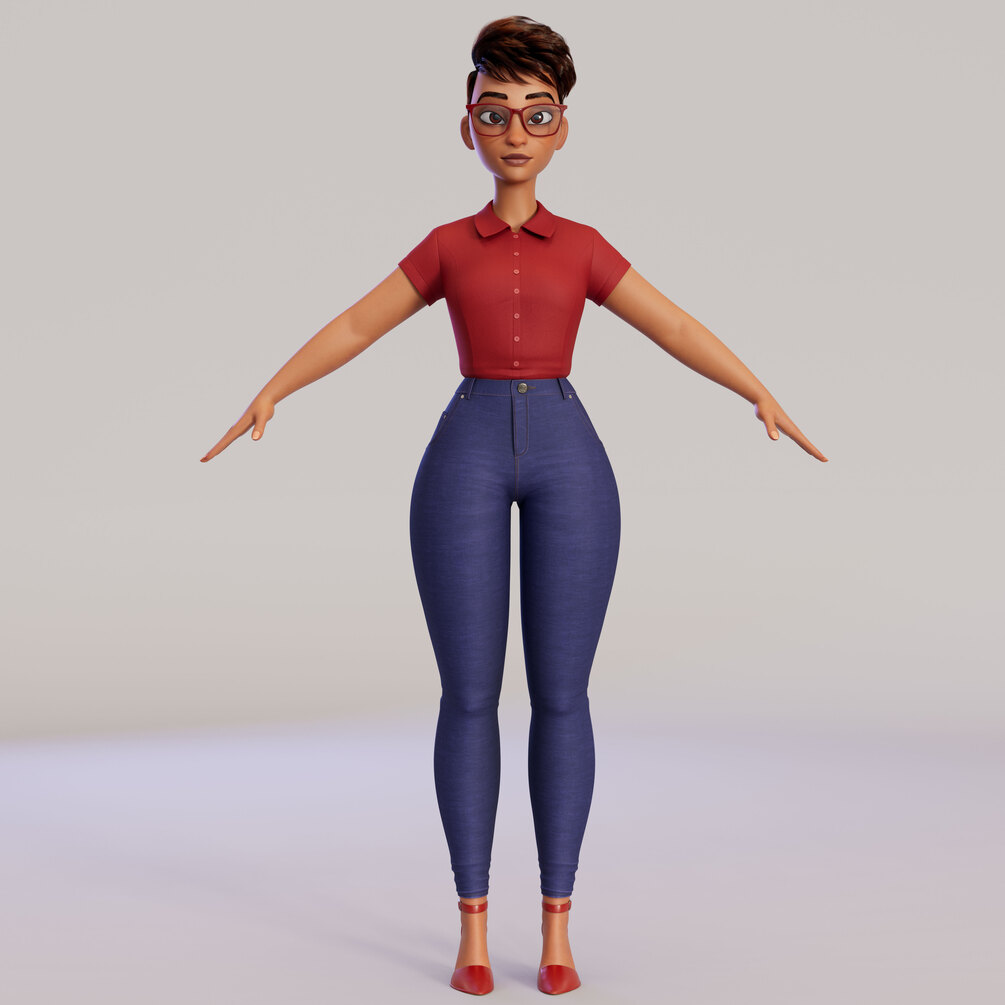 stylized character Tiana