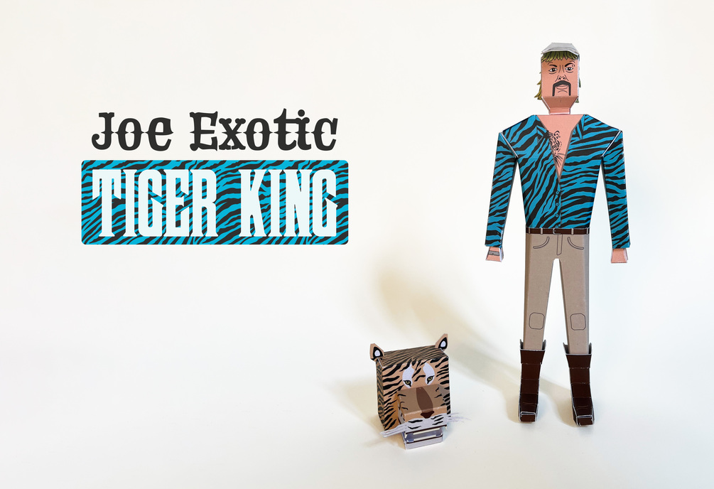 Joe Exotic Paper Figurine