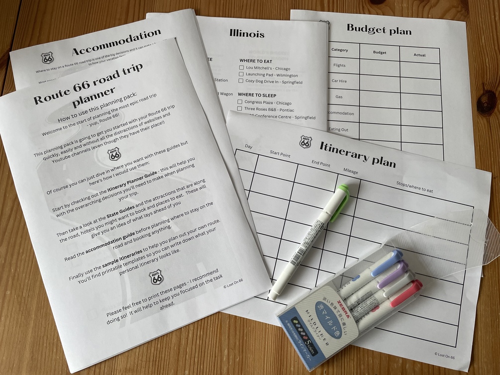 Route 66 Planning Pack