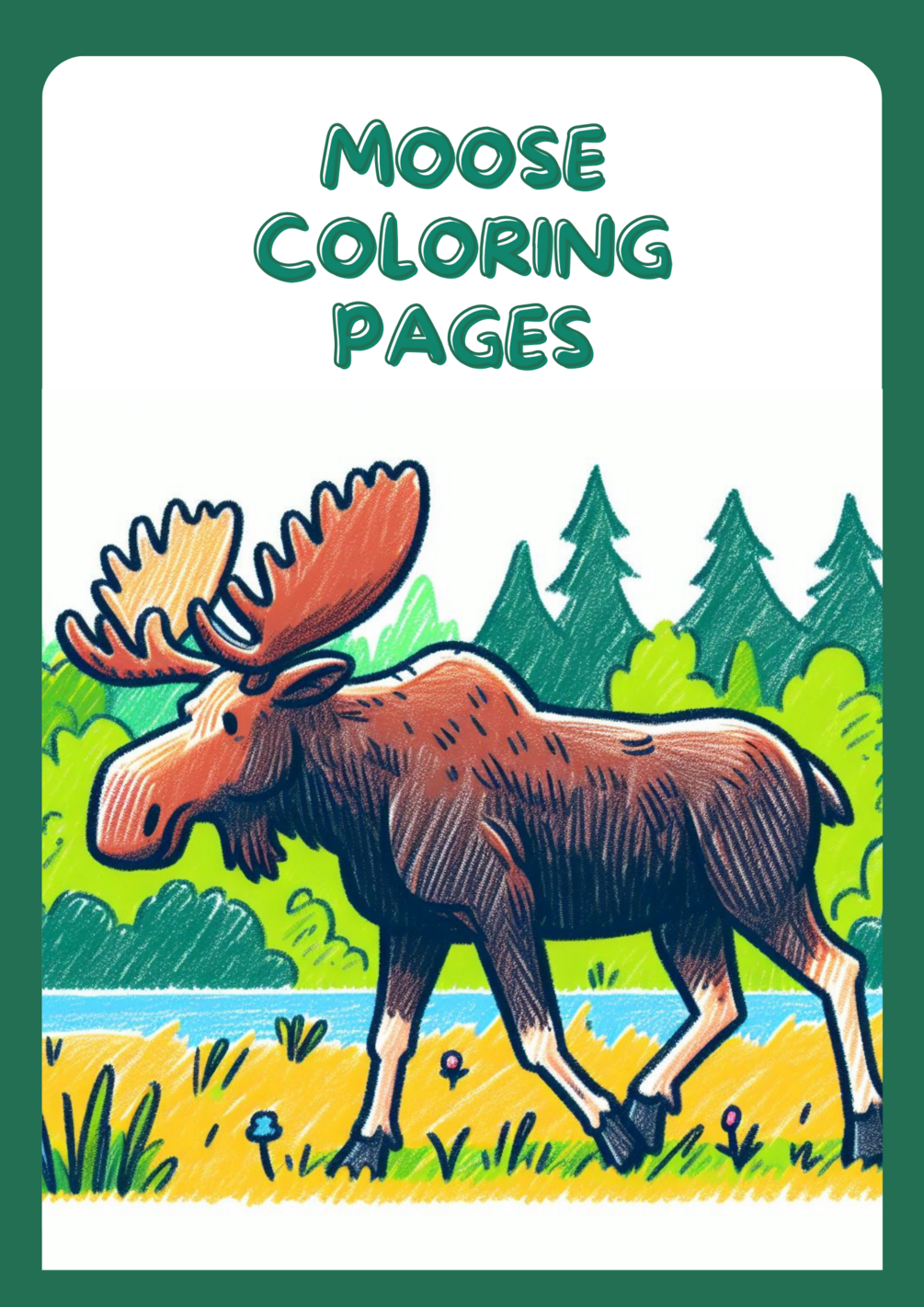Moose Coloring pages