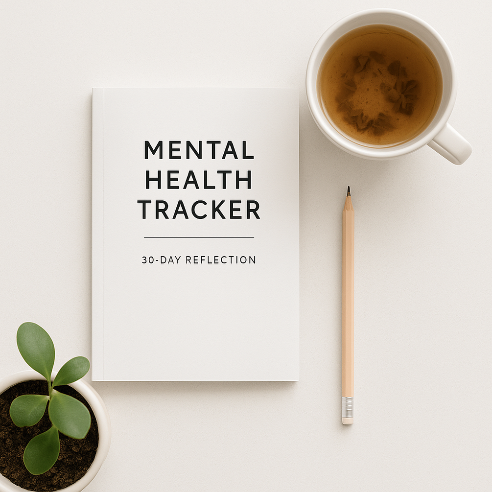 Mental Health Tracker | 30-Day Self-Care Journal | Mood & Anxiety Log ...