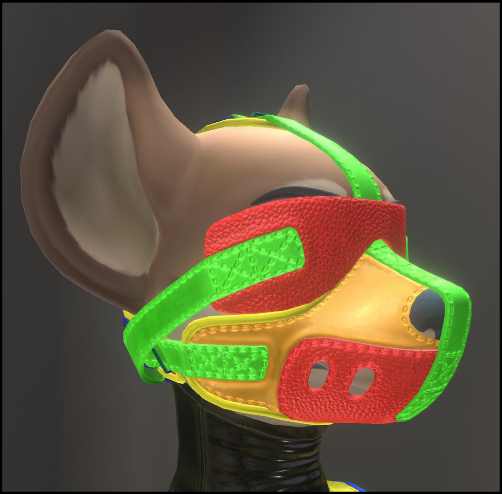 Hyenid Leather Muzzle & Blindfold